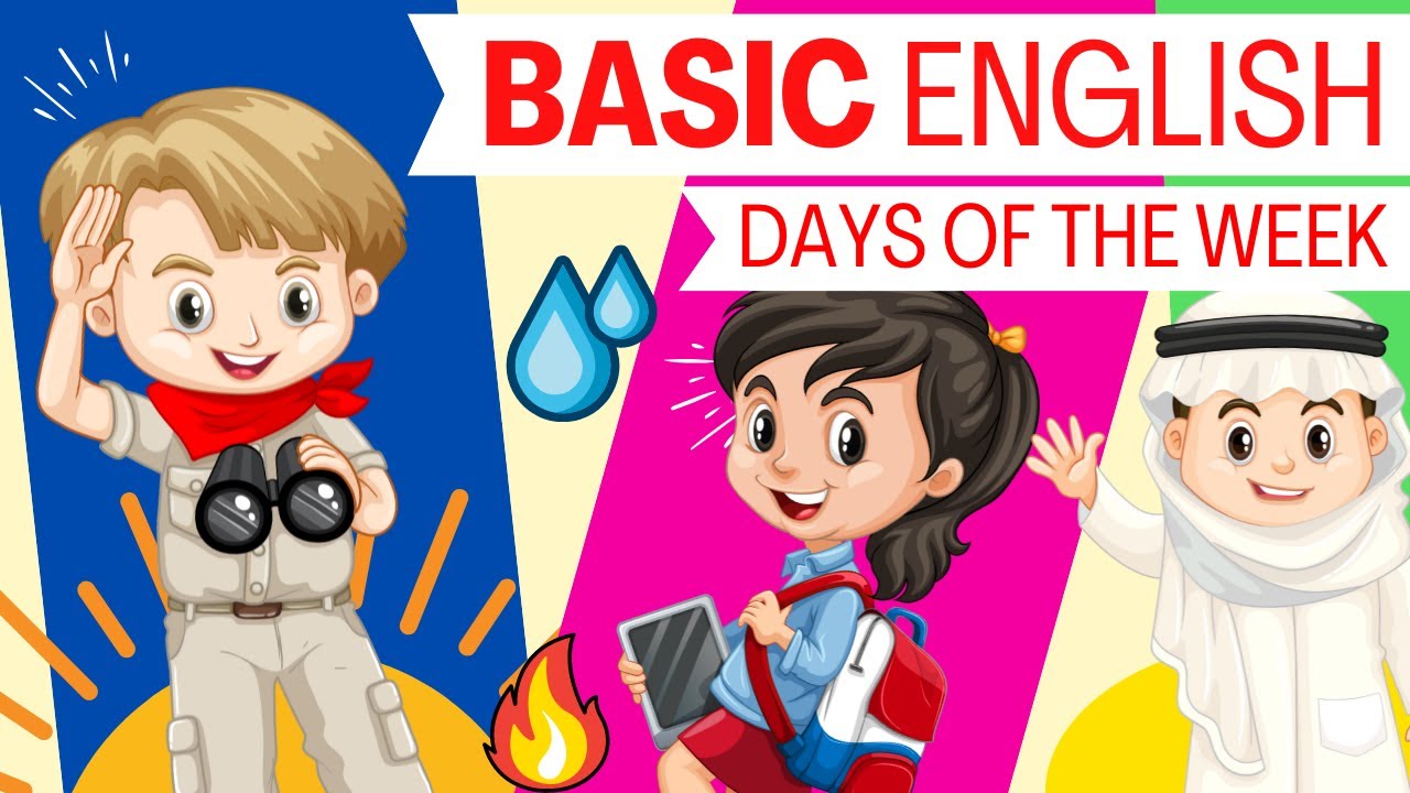Basic English: DAYS OF THE WEEK | English for Beginners | English for ...