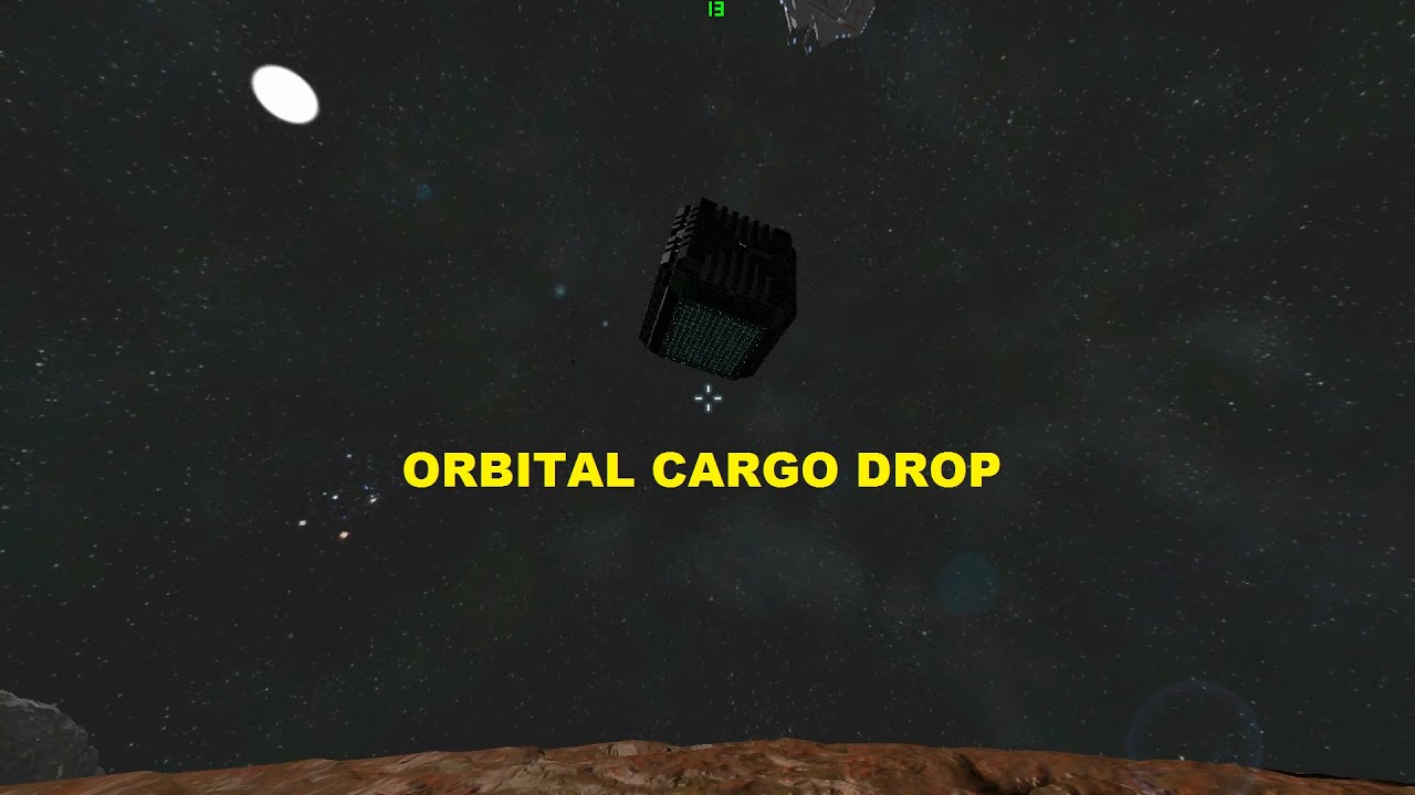 Space Engineers - Orbital Cargo Drop - YouTube
