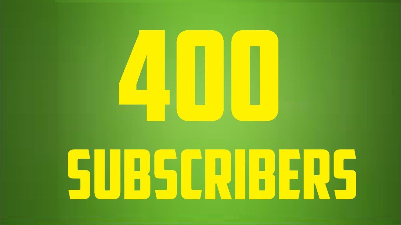 400 Subscriber Special - YouTube