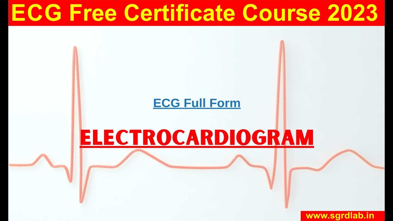 ECG Free Certificate Course 2023 | 2023 New Certificate Course ...