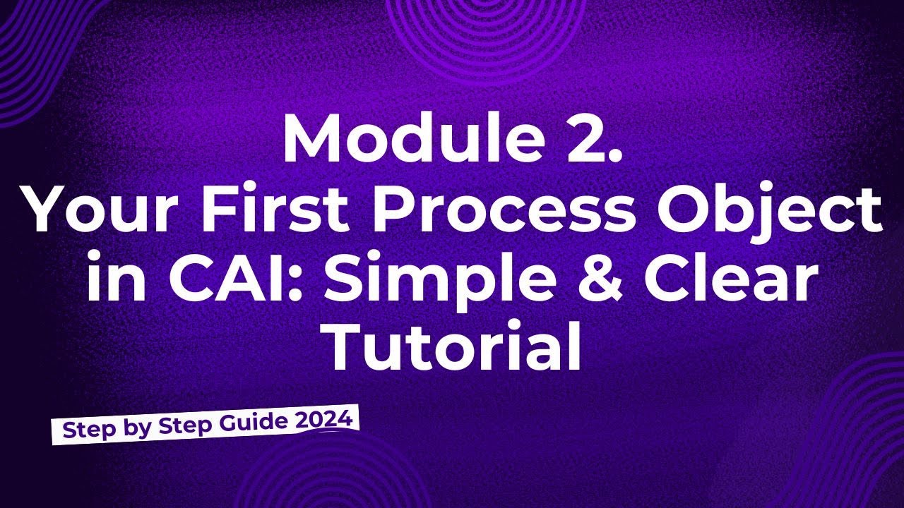 Module2.How to create process object in Cloud Application Integration in Informatica Cloud 2024 ...