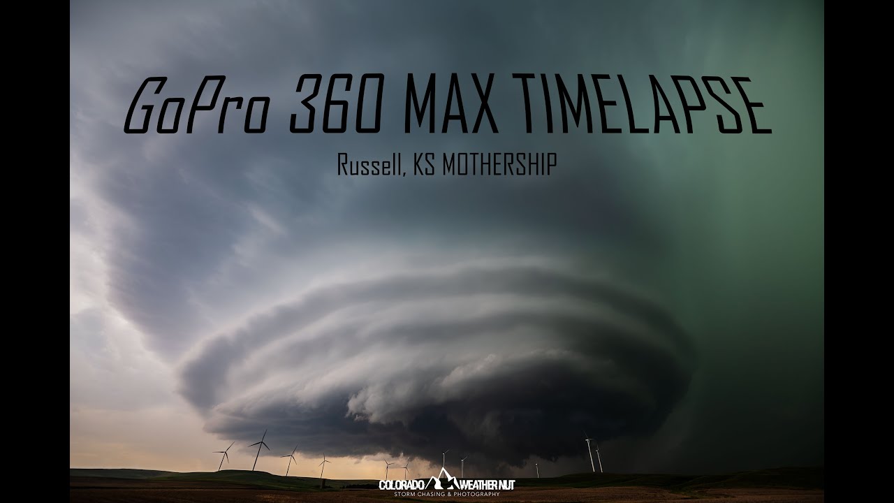 (4K) MOTHERSHIP SUPERCELL GOPRO 360MAX - Russell, KS - 06/23/2022 - YouTube