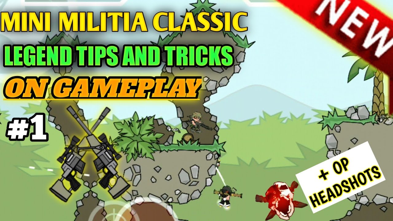 Mini Miltia Tips And Tricks On Live Gameplay😌😌||Mini Militia Pro To ...