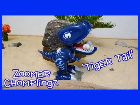 ZOOMER CHOMPLINGZ 'TIGER TAIL' INTERACTIVE DINO - YouTube