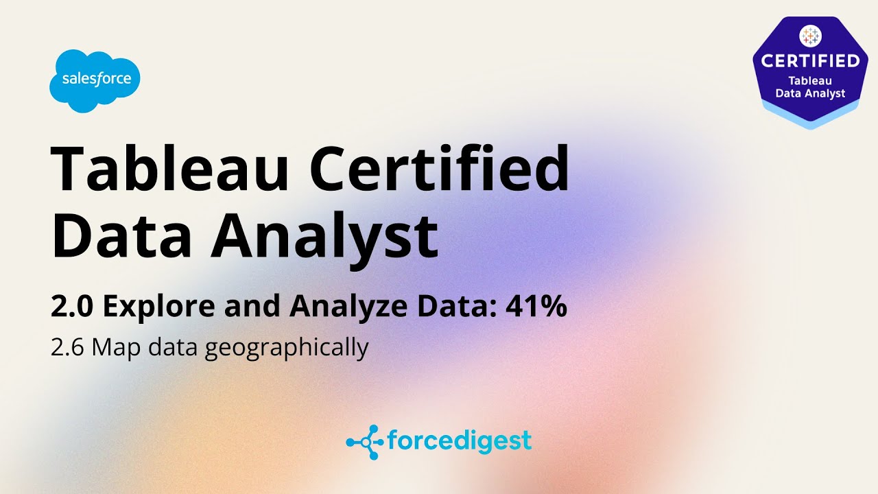 Tableau Certified Data Analyst - Certification Exam Full Course Vol. 2. ...
