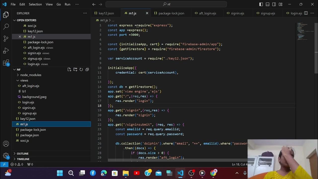 creating login and signup page (firestore database) - YouTube