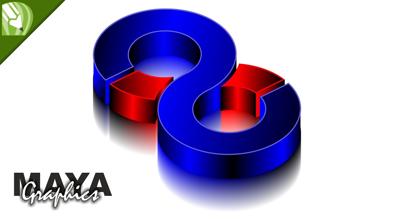 8 Logo design | 3d extrude logo in coreldraw | Blend tool | Contour ...