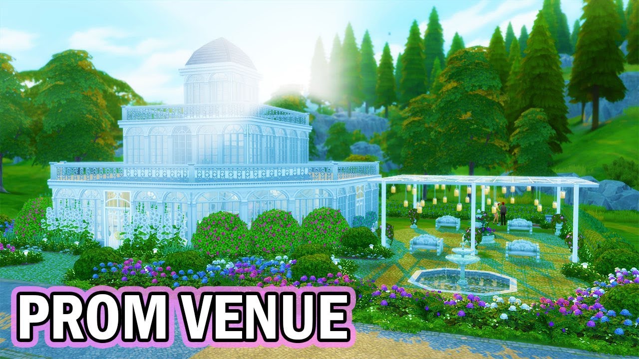 "The Glass Slipper" | Prom Venue | The Sims 4 Speed Build (No CC) - YouTube