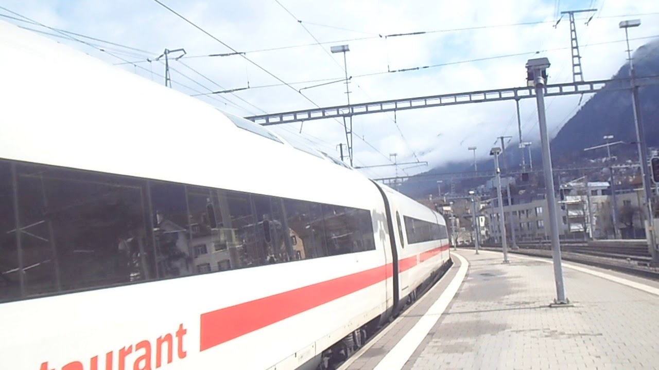 ICE 271 Chur Bahnhof SBB Einfahrt - YouTube