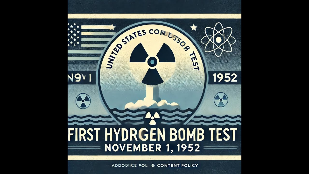 United States Conducts First Hydrogen Bomb Test – November 1, 1952 ...