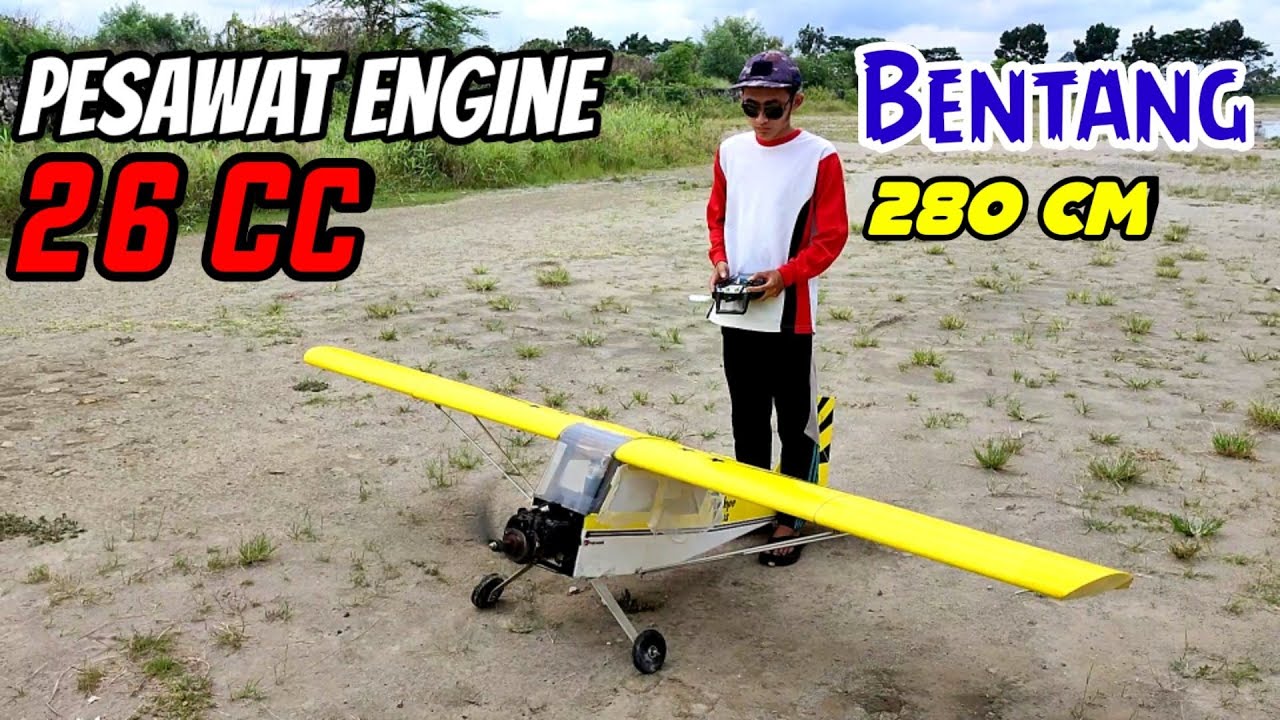 SEHARIAN SETING PESAWAT ENGINE TU 26 CC AHIRNYA BISA TERBANG JUGA - YouTube