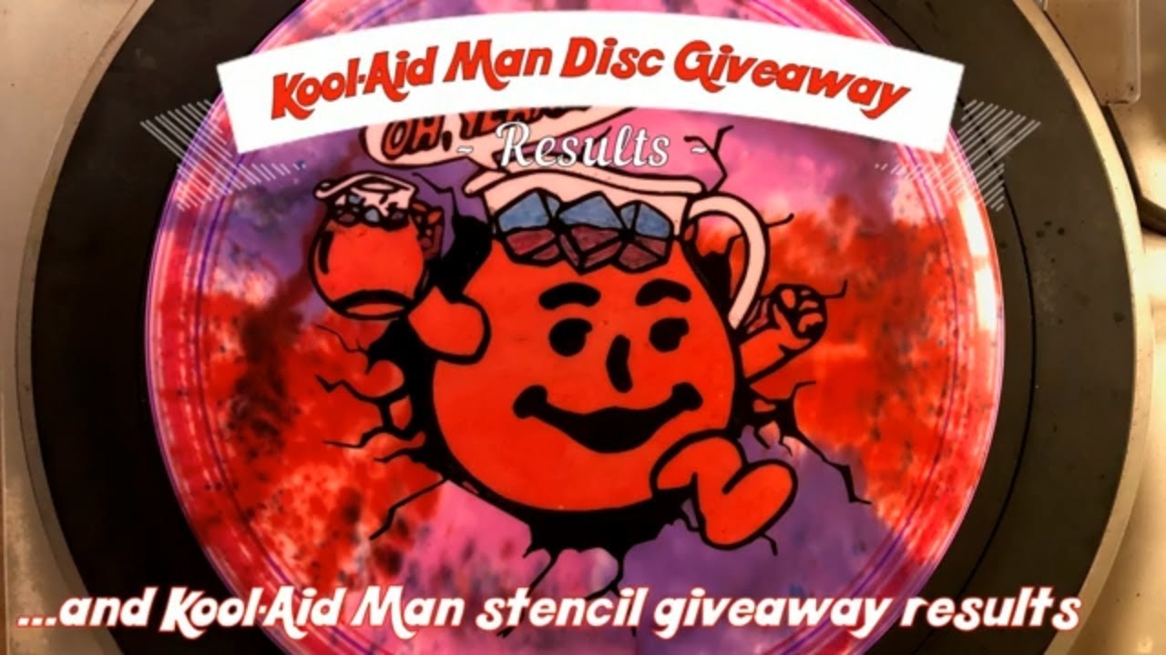 Kool-Aid Man Disc (and stencil) Giveaway Results - YouTube