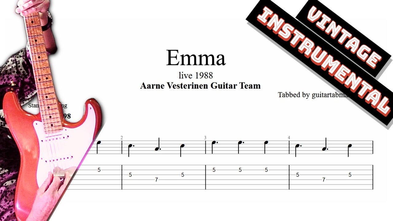 Aarne Vesterinen Guitar Team - Emma TAB - vintage instrumental guitar ...