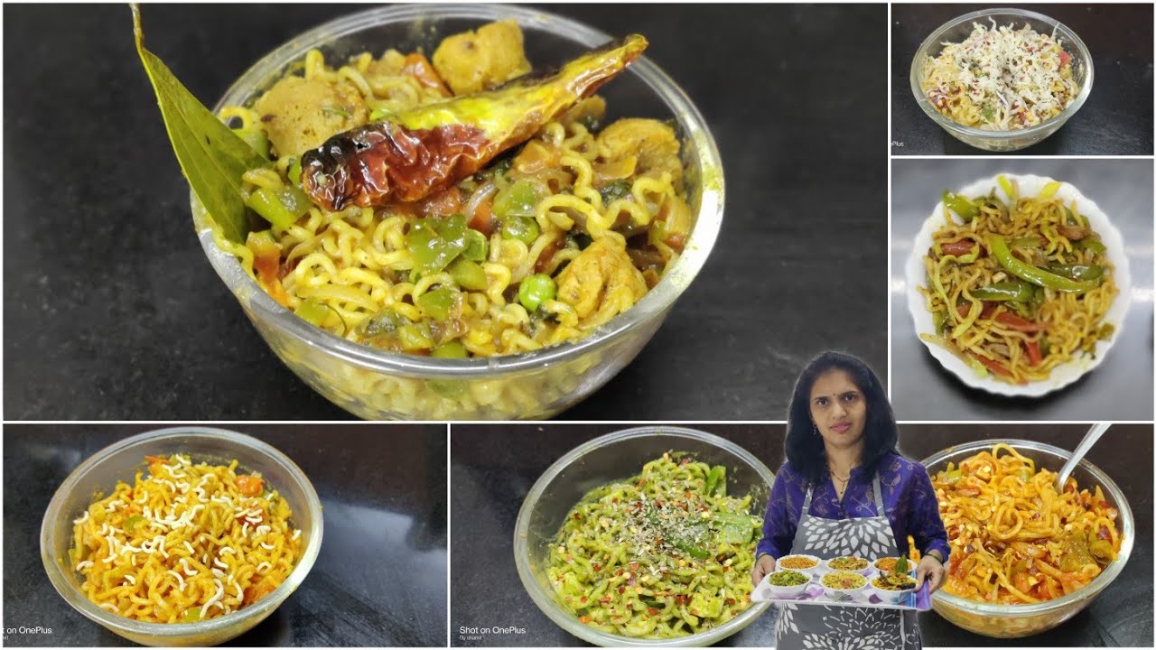 6 types of Maggie|Indian Maggie|Chinese Maggie|palak paneer Maggie ...