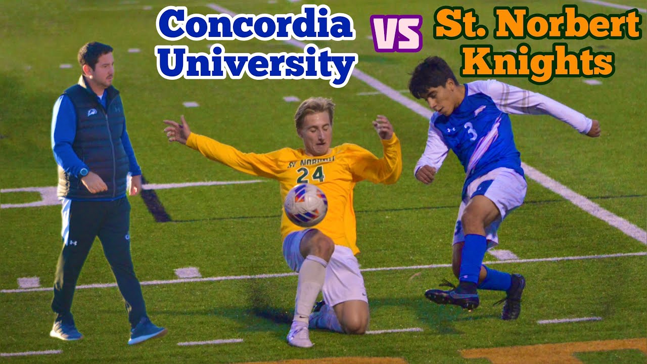 Men’s College Soccer St. Norbert Knights vs Concordia University at ...