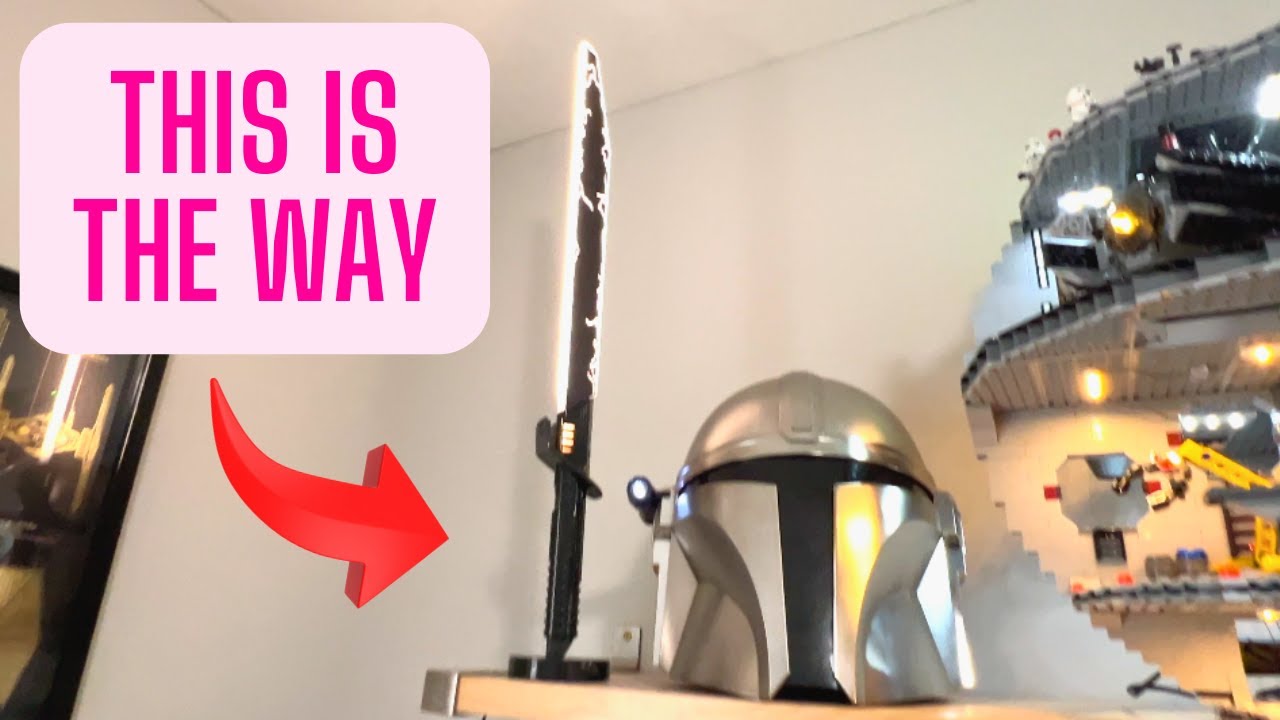Star Wars Mandalorian Darksaber LED Desk Lamp – Epic Glow! - YouTube