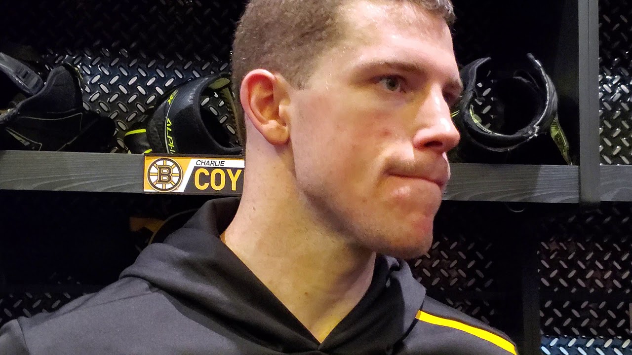 Charlie Coyle postgame interview - YouTube