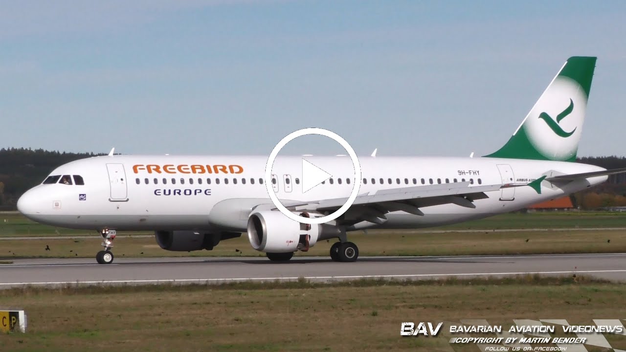 Airbus A320 - Freebird Airlines Europe 9H-FHY - first landing at ...
