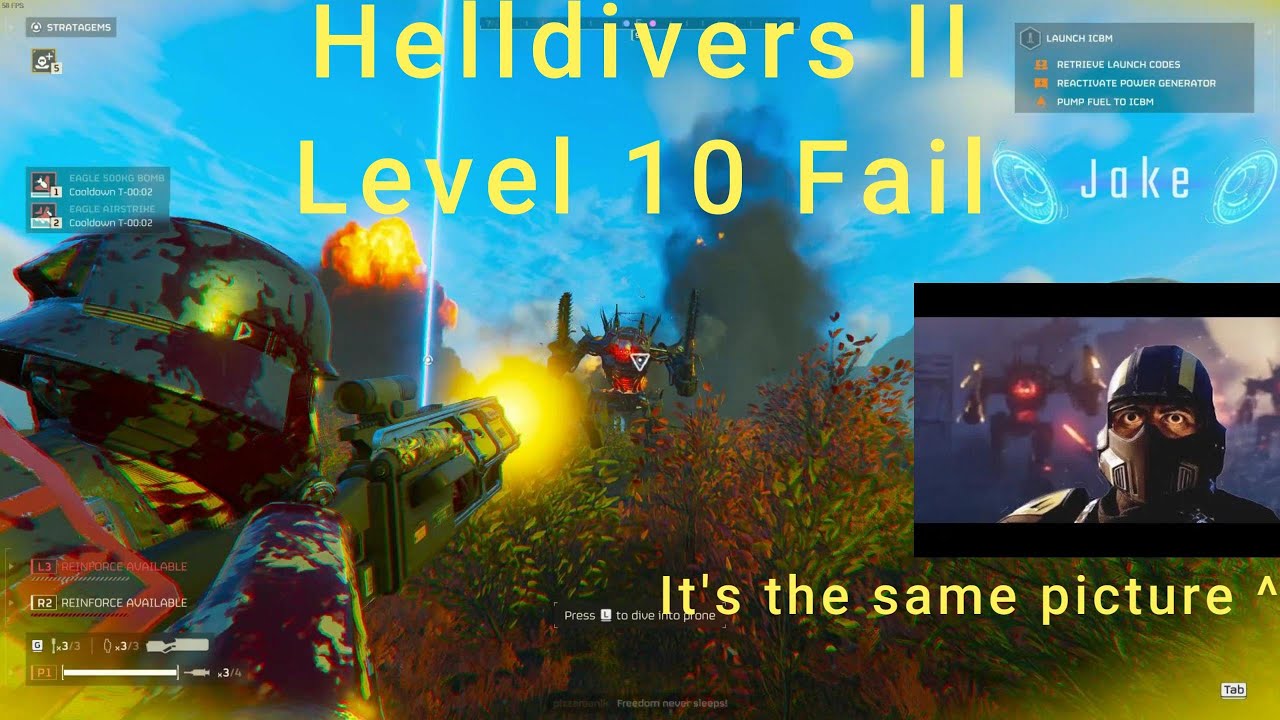 Helldivers II: Level 10 Fail - YouTube