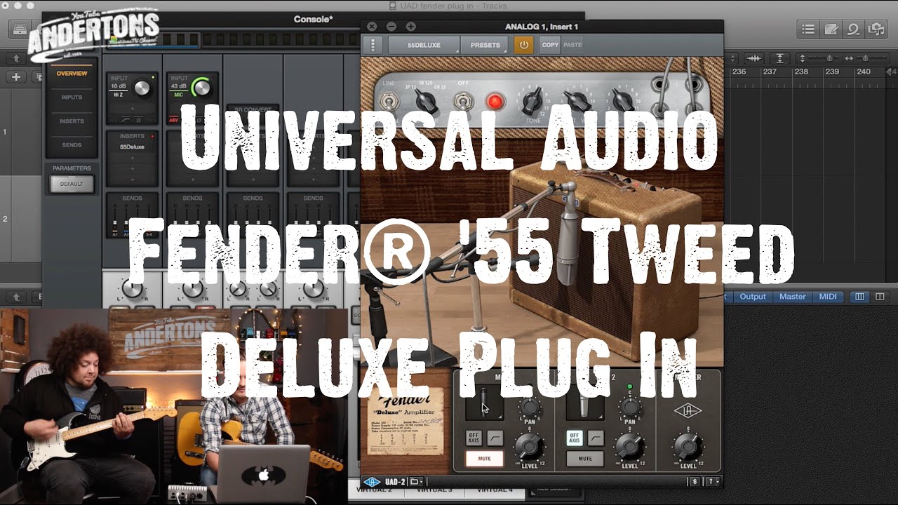 Universal Audio - Fender® '55 Tweed Deluxe Plug In - YouTube