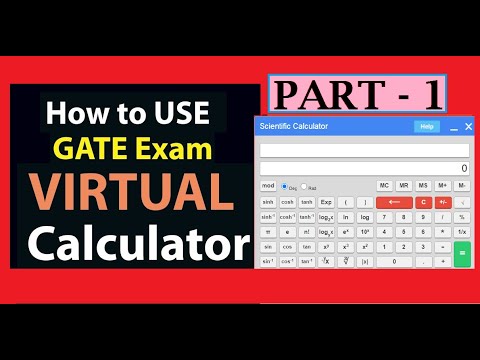 PART - 1 ]How to use GATE Exam Virtual Calculator effectively? - YouTube