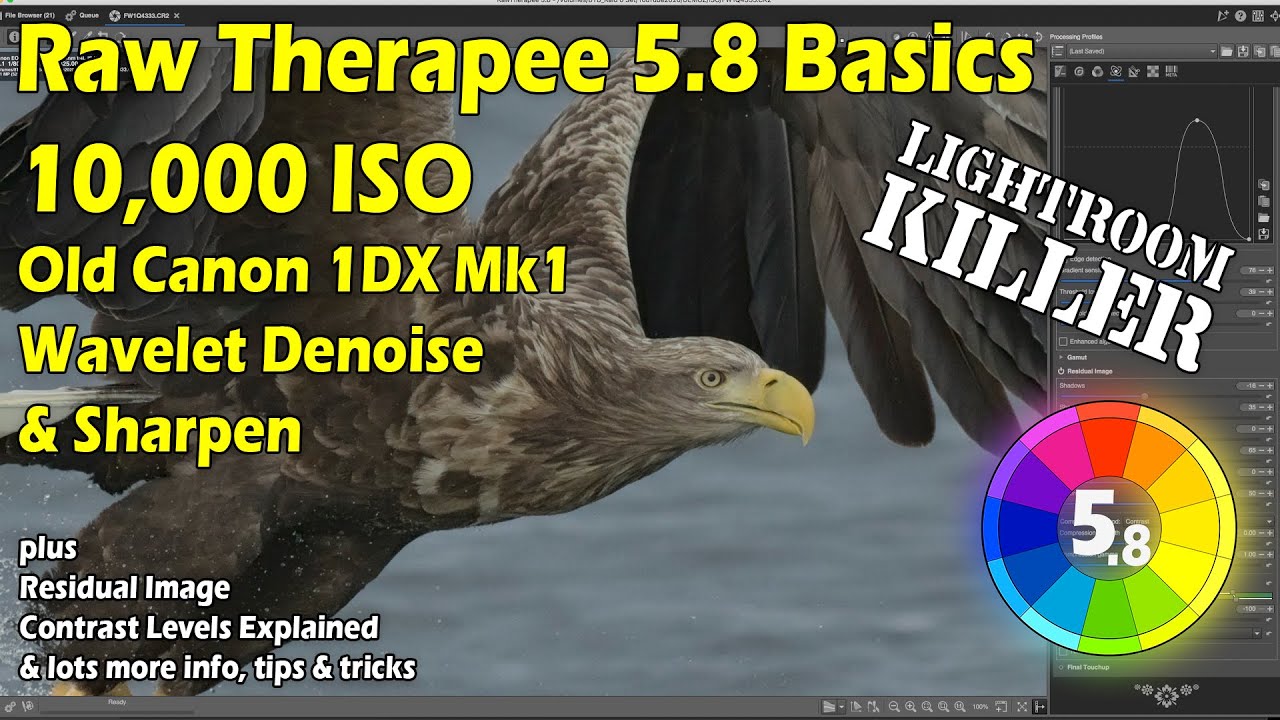 Raw Therapee: High ISO Wavelet Denoise, Edge Sharpness and Introducing Residual Image. - YouTube