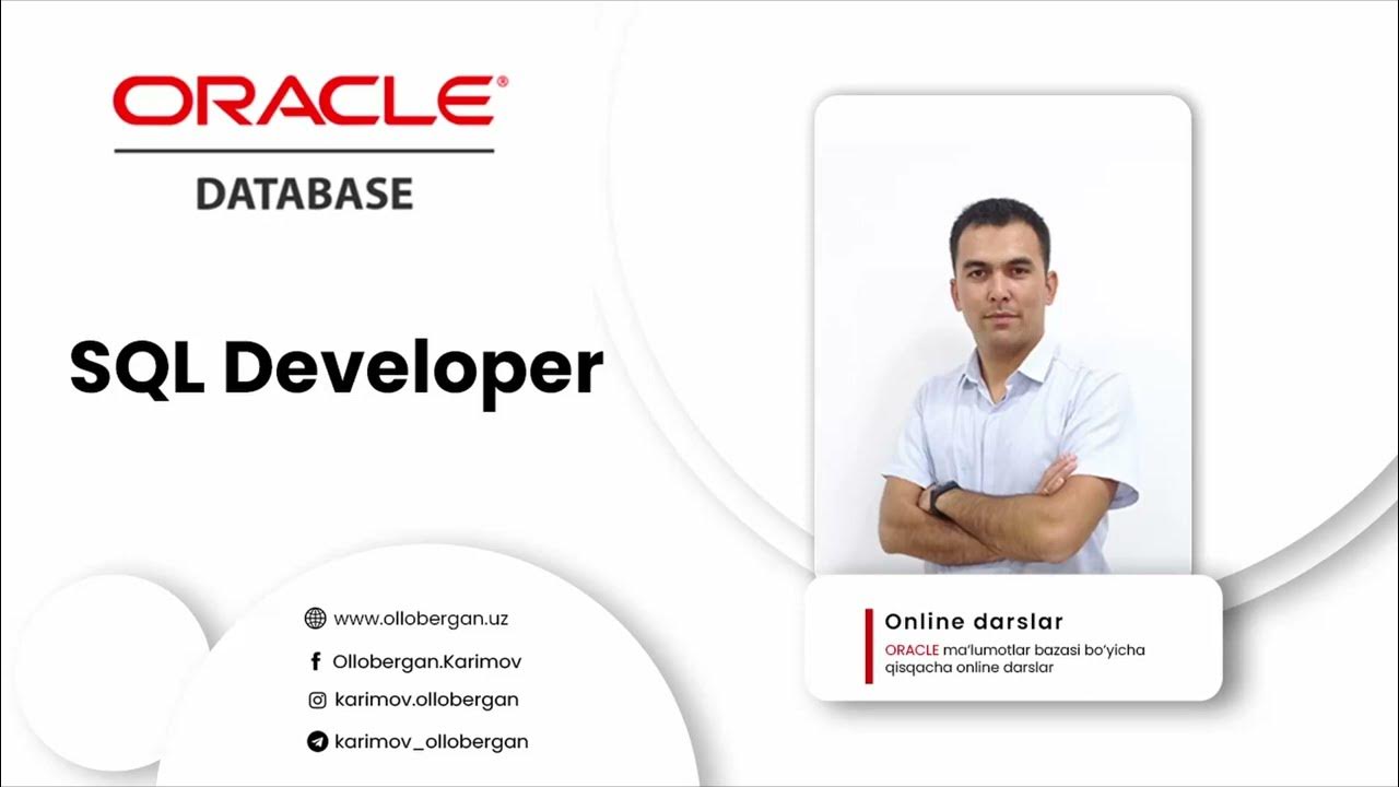 2-dars. Oracle SQL Developer - YouTube