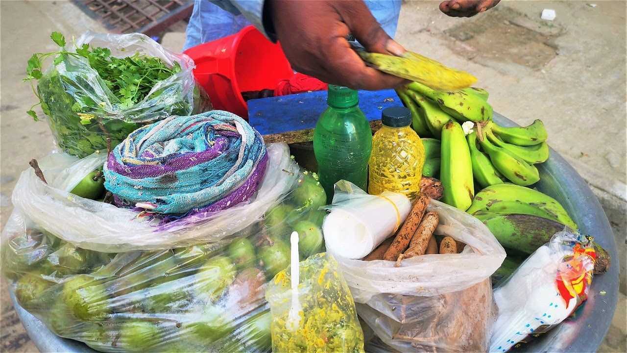 Green Banana,tetul,voroi and jolpai mix recipe||Mix Kola borta recipe ...