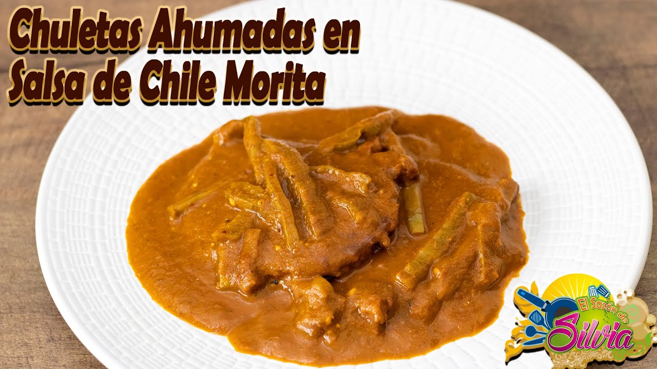 Chuletas Ahumadas en Salsa de Chile Morita - ElSazóndeSilvia - YouTube