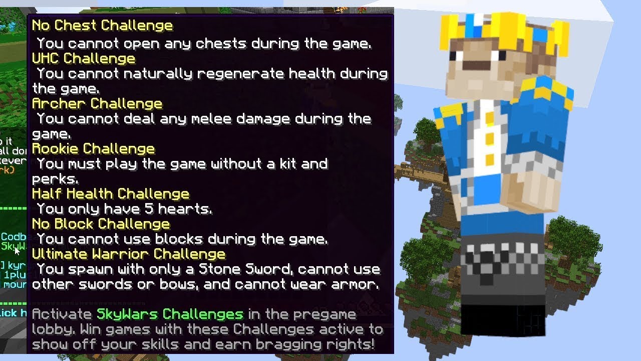 Hypixel Skywars all challenges at once! - YouTube