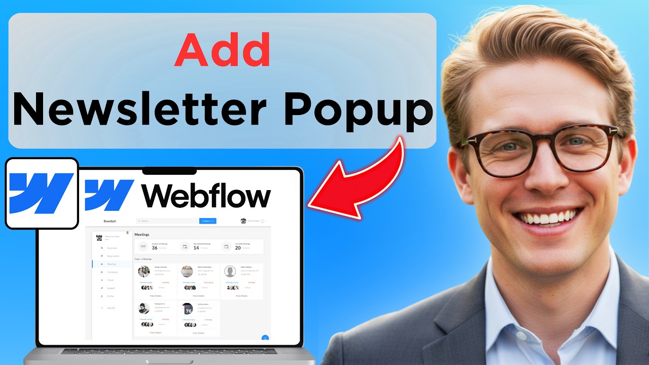 How To Add Newsletter Popup to Webflow (Easy Guide) - YouTube