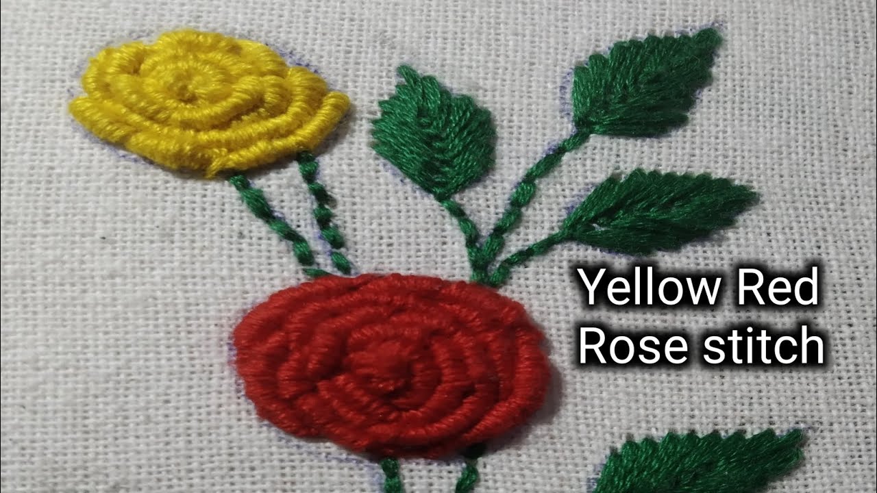 Bullion Rose stitch embroidery designs/Rose stitch Designs /Embroidery ...
