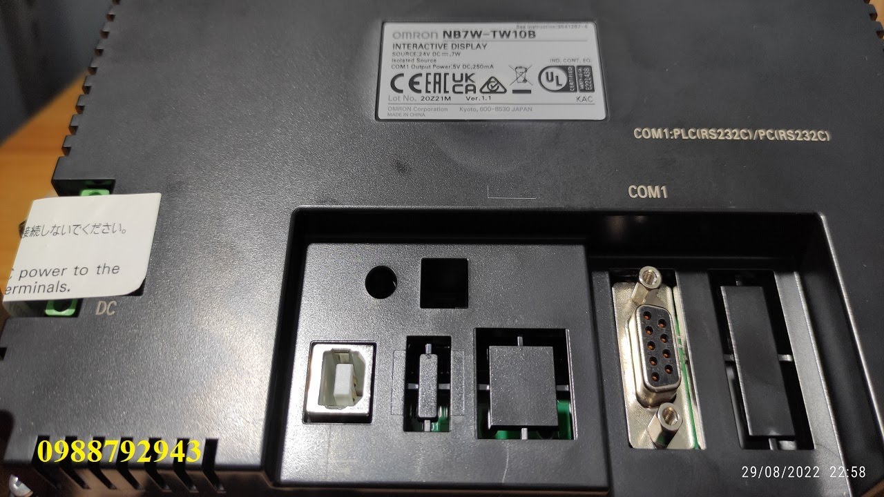 Review HMI NB7W-TW10B OMRON_Lh mua hàng 0988792943 - YouTube