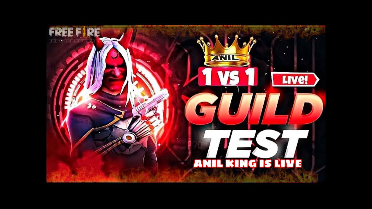 1v1 Or 1v2 GUILD TEST REACTION ON YOUR GAMEPLAY 🥰 ANIL KING FF GAMING ...