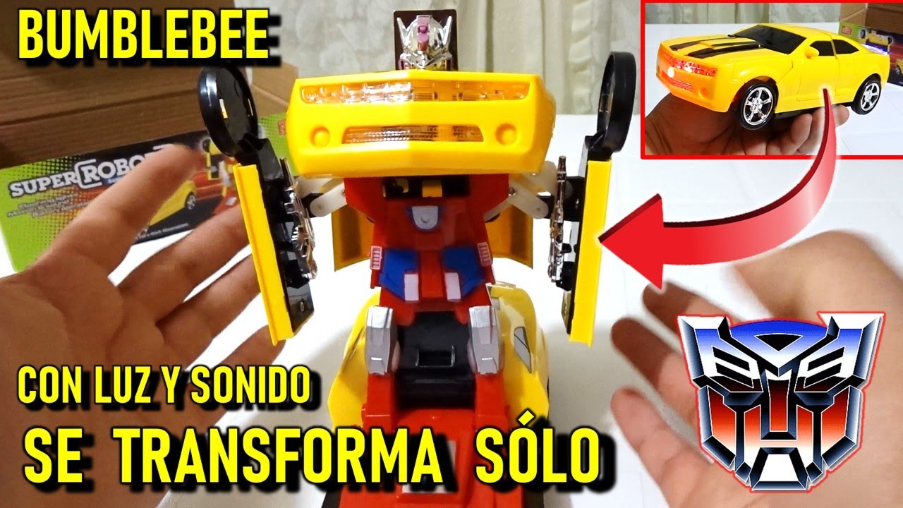 TRANSFORMERS Bumblebee se Transforma en Robot y en Auto ESTÁ GENIAL Gran JUGUETE SUPER ECONÓMICO ...
