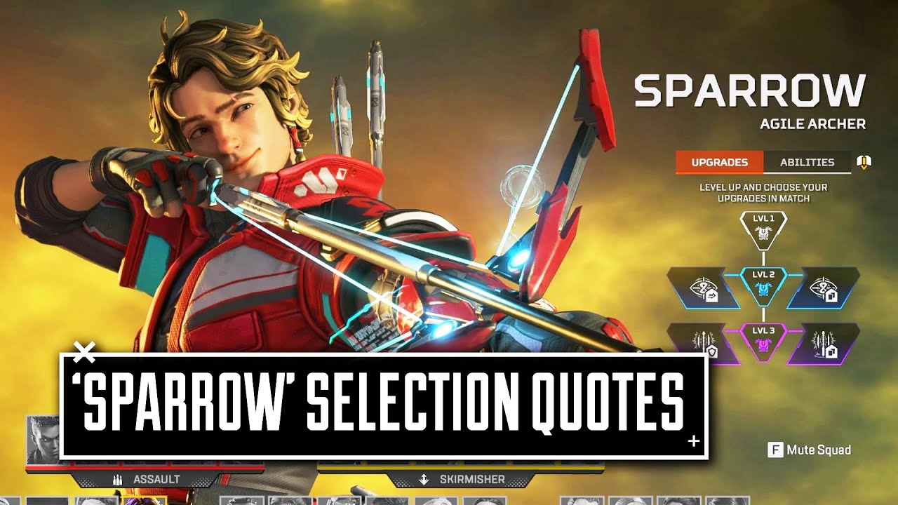 SPARROW Legend Selection Quotes - Apex Legends Season 25 - YouTube
