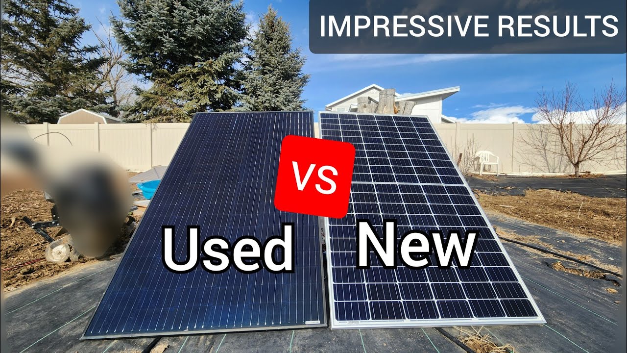 Are Used Solar Panels Worth The Money? Performance Test Results - YouTube