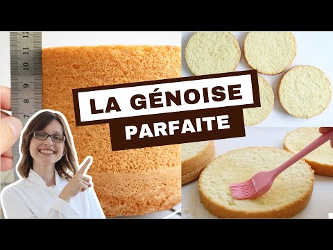 🥧 GÉNOISE PARFAITE TRÈS HAUTE & MOELLEUSE 🥧 3 Ingrédients - Recette FACILE et INRATABLE + Astuces