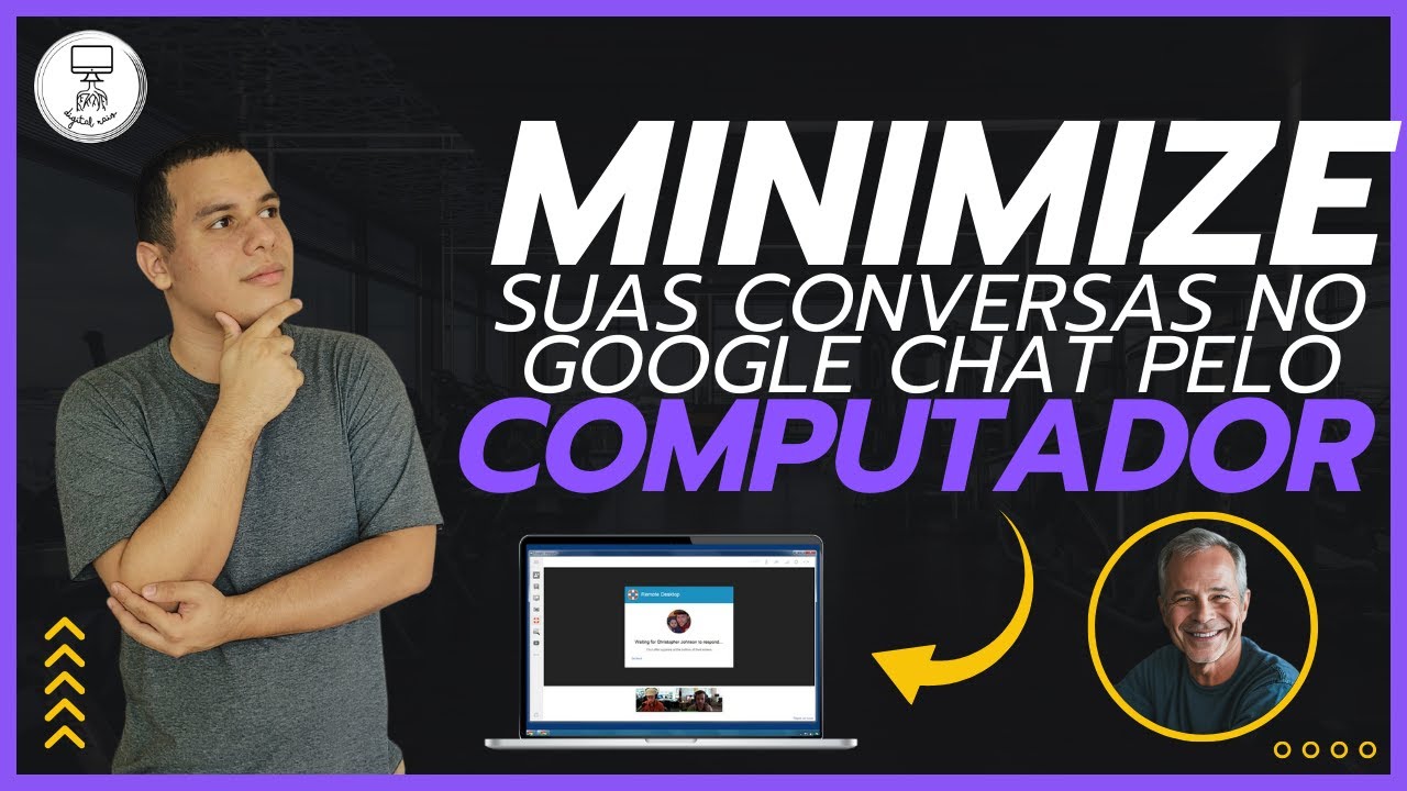 COMO MINIMIZAR UMA CONVERSA NO GOOGLE CHAT NO COMPUTADOR - YouTube