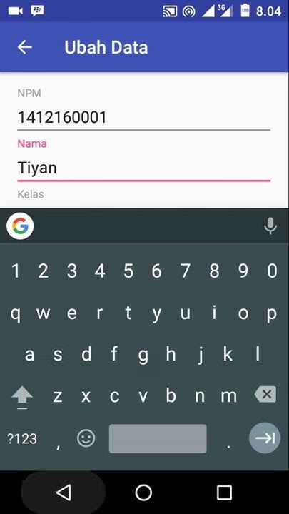 Crud Android Dengan Mysql Menggunakan Retrofit Bagian 3 Youtube