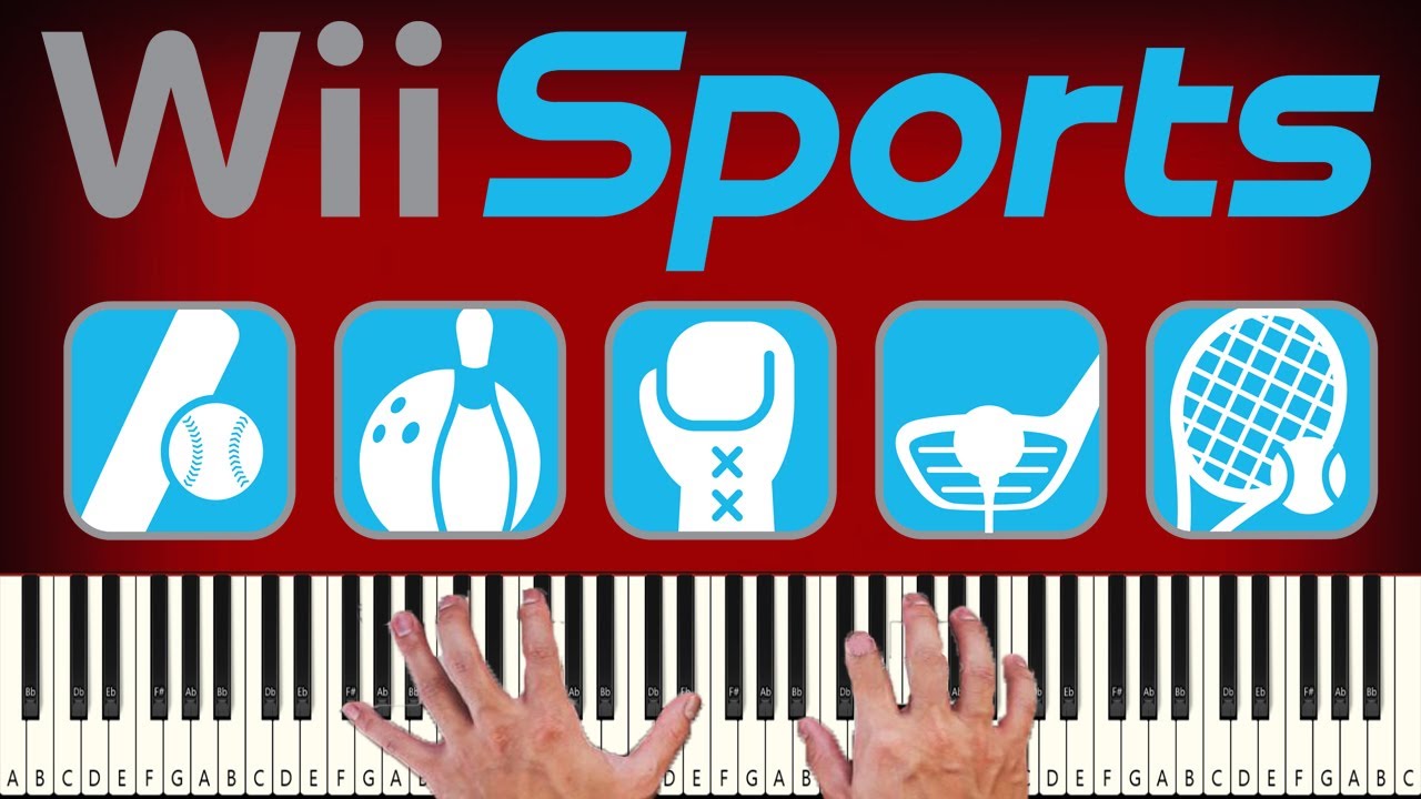 Wii Sports Theme - PIANO TUTORIAL - YouTube