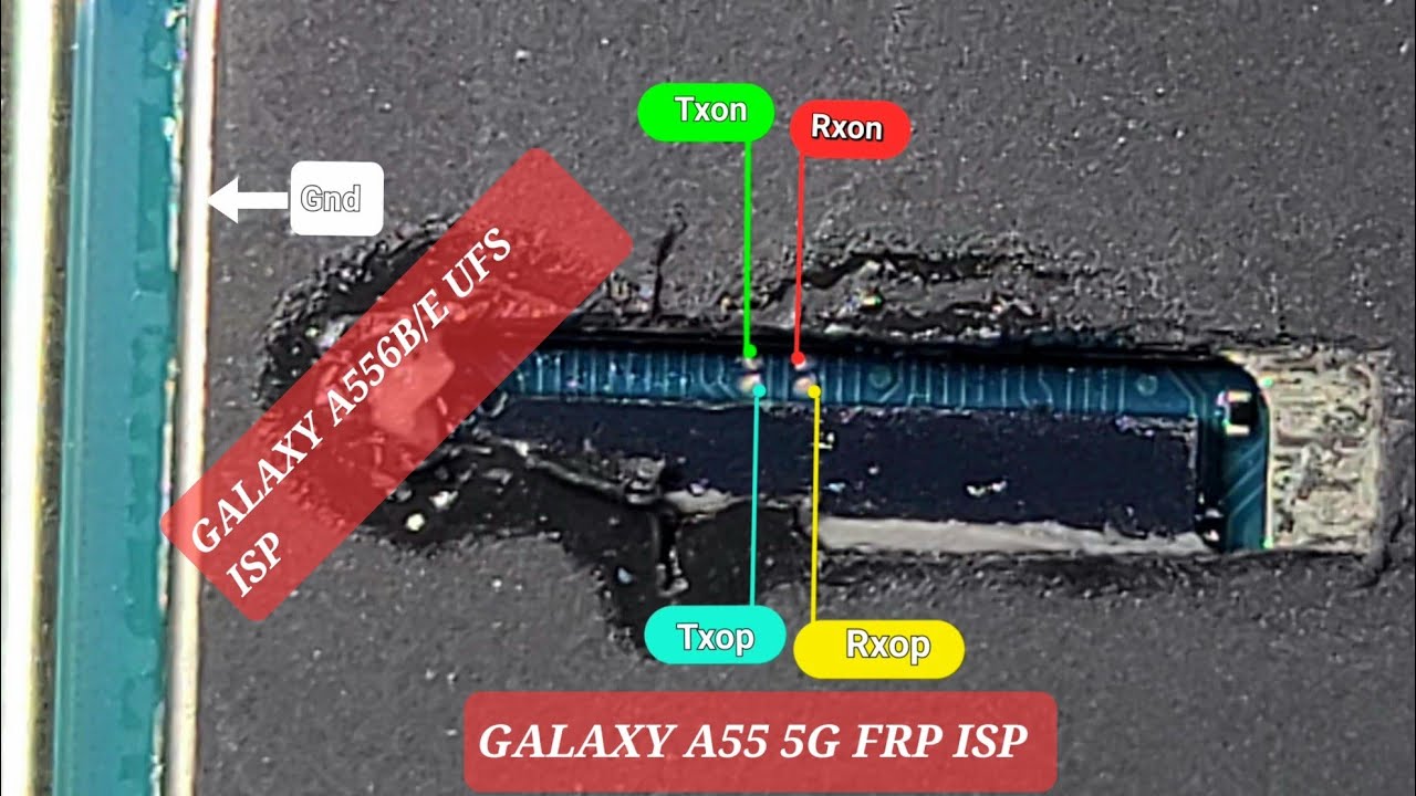 Samsung A55 5g/A556E Frp clear using ISP - YouTube