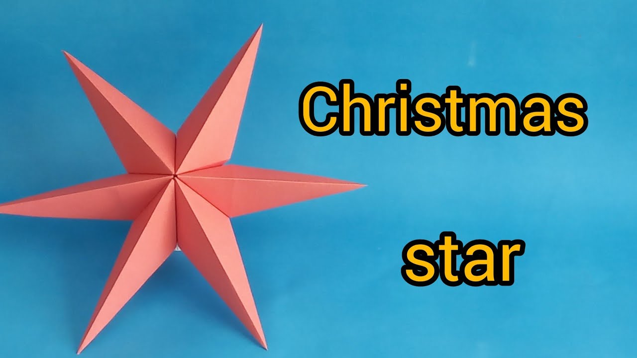 Christmas star origami | A simple and attractive star with three simple ...