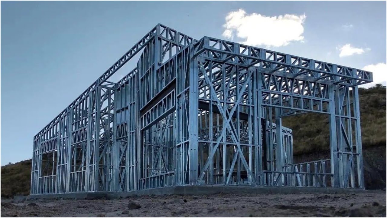 Bathroom pods made of light gauge steel frame - YouTube