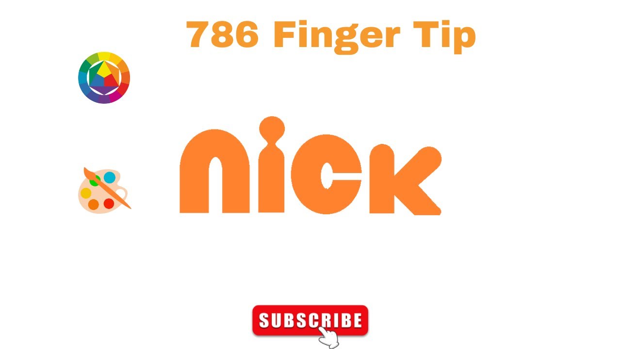 How to draw a Nick logo in ms paint - YouTube