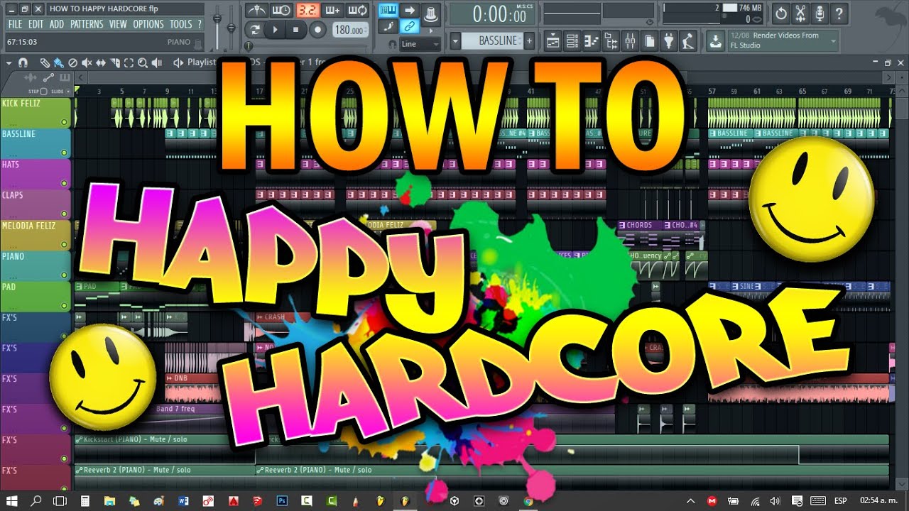 COMO HACER HAPPY HARDCORE - YouTube