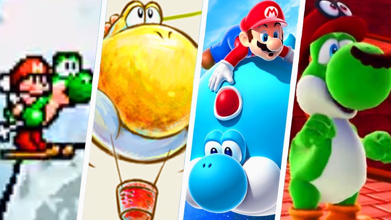 Evolution of Yoshi Power-Ups (1990 - 2019) - YouTube