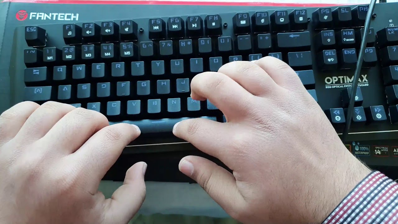 Fantech Optimax MK885 RGB Mechanical Keyboard | Unboxing + Review - YouTube