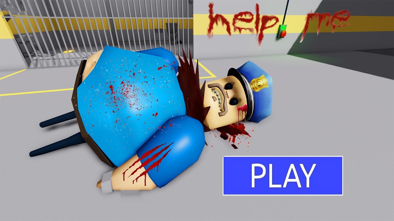 WHO CUT POLICE BARRY HEAD OFF PRISON RUN! New Scary Obby #roblox - YouTube
