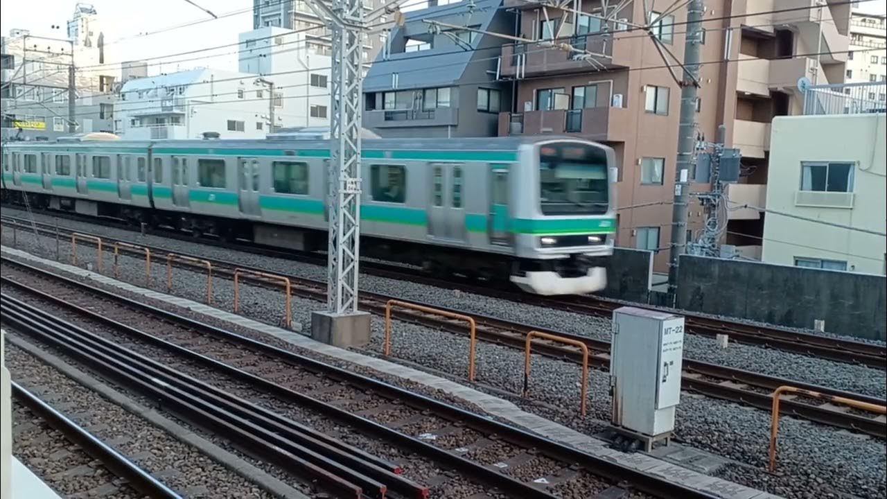 JR東日本E231系0番台東マト104編成+東マト135編成1650H常磐線快速上野行き綾瀬駅通過 - YouTube
